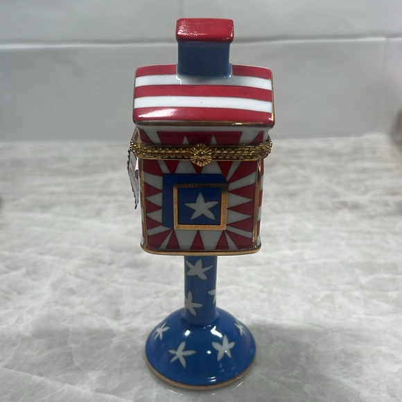 Storage & Organization | Stamp Roll Trinket Box American Flag Mail Box ...